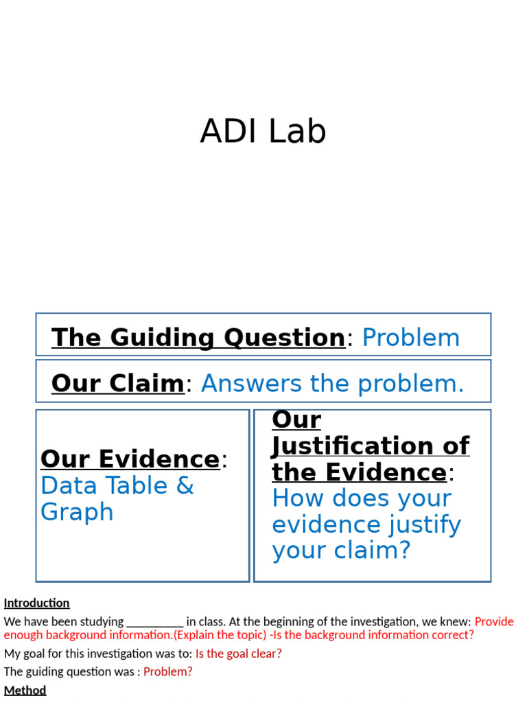 ADI Template 2 | PDF