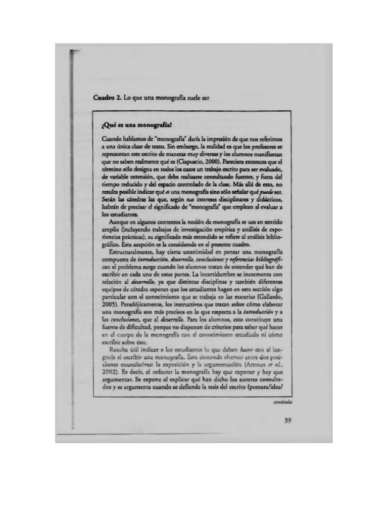 Estructura de Una Monografía | PDF