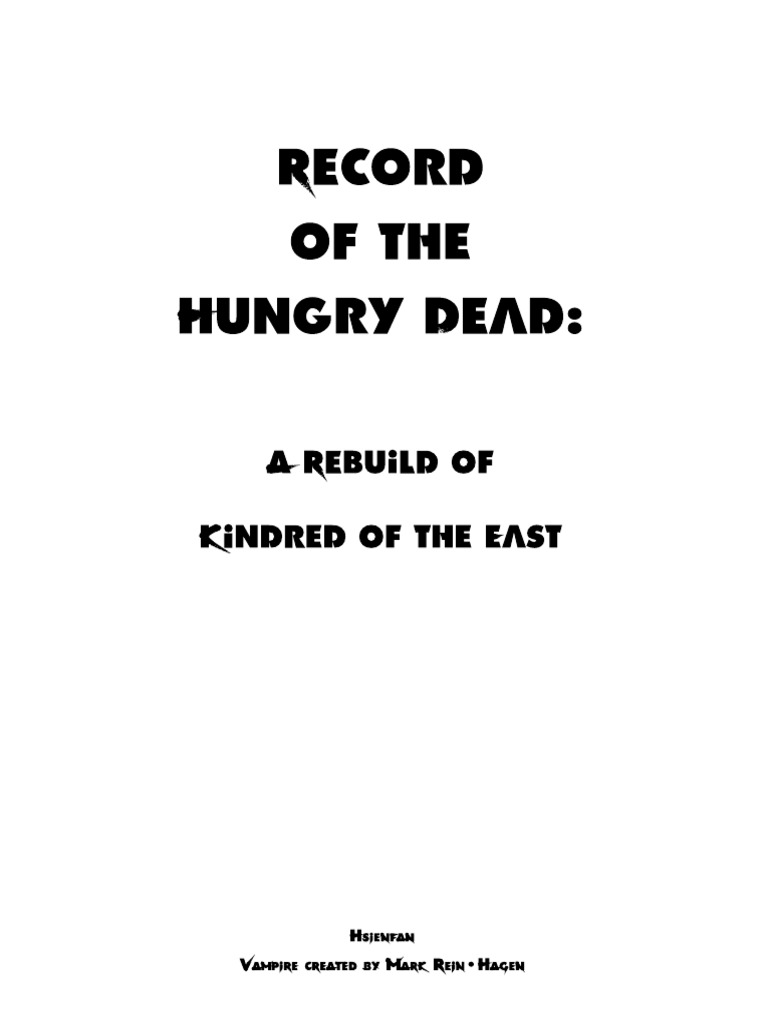 545407-Record of The Hungry Dead Book | PDF