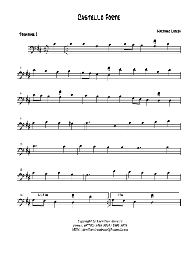 CAstelo Forte 1 Trombone | PDF