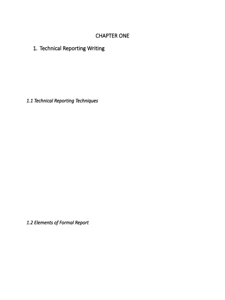Technical Reporting Writing Handout | PDF | Statistics | Memorandum