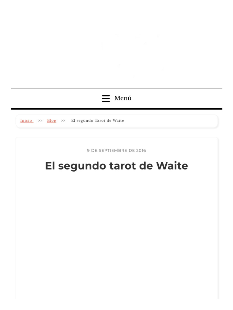Tarot de Waite-Trinick | PDF | Tarot