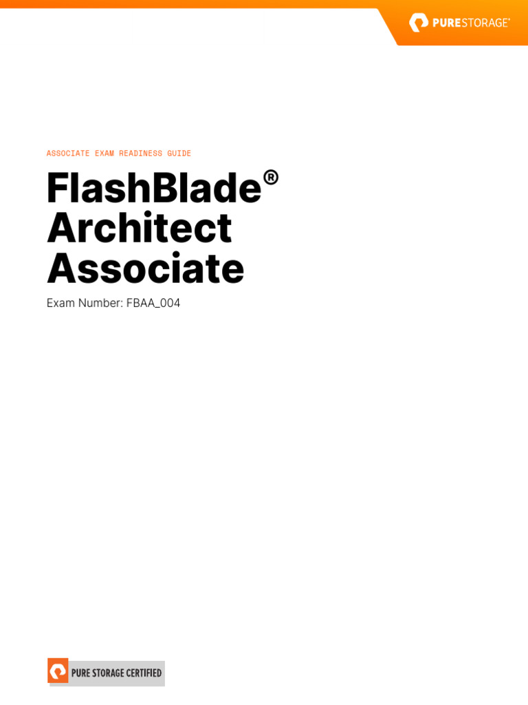 CF Flashblade Architect Associate Exam Guide | PDF | Replication ...