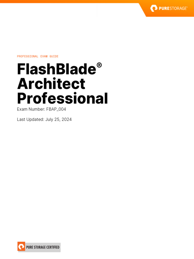 CF Flashblade Architect Professional Exam Guide | PDF | File System | Computer Network