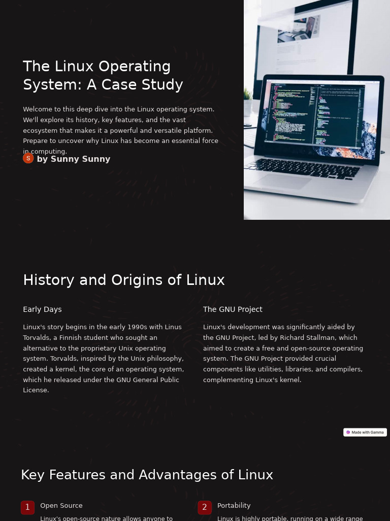The Linux Operating System a Case Study | PDF | Linux | Linux Distribution