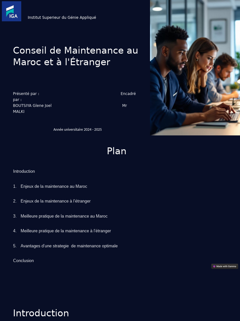 Conseil de Maintenance | PDF | Sécurité | Maroc