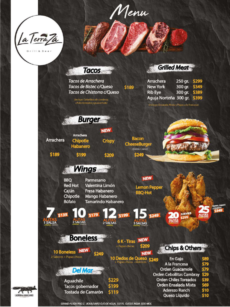 Menu Terraza | PDF