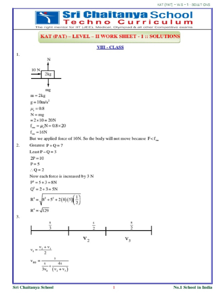 Kat. Phat Worksheet 1 Solutions | PDF
