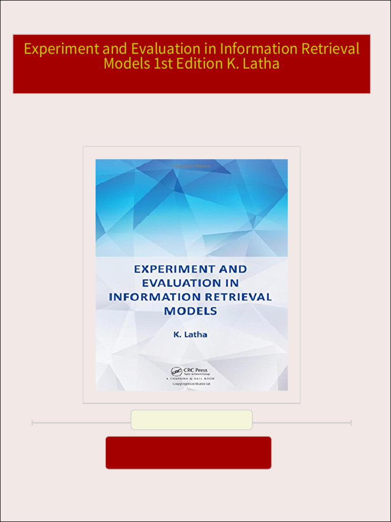 Full Download Experiment and Evaluation in Information Retrieval Models ... Full Download Experiment and Evaluation in Information Retrieval Models ...