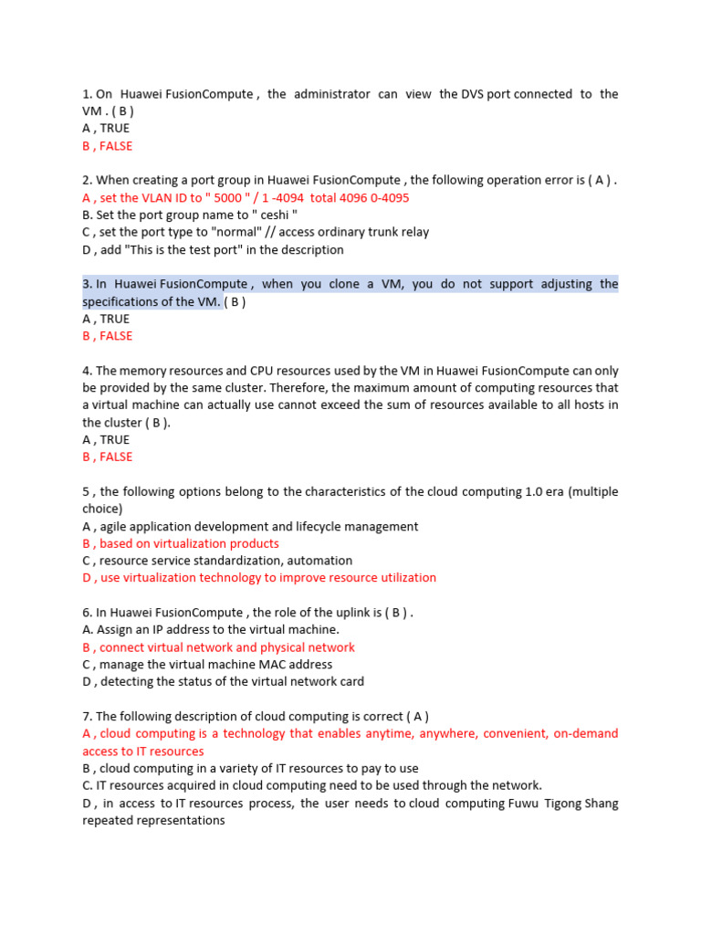 HCIA Cloud V4.0_merged | PDF | Virtualization | Computer Network