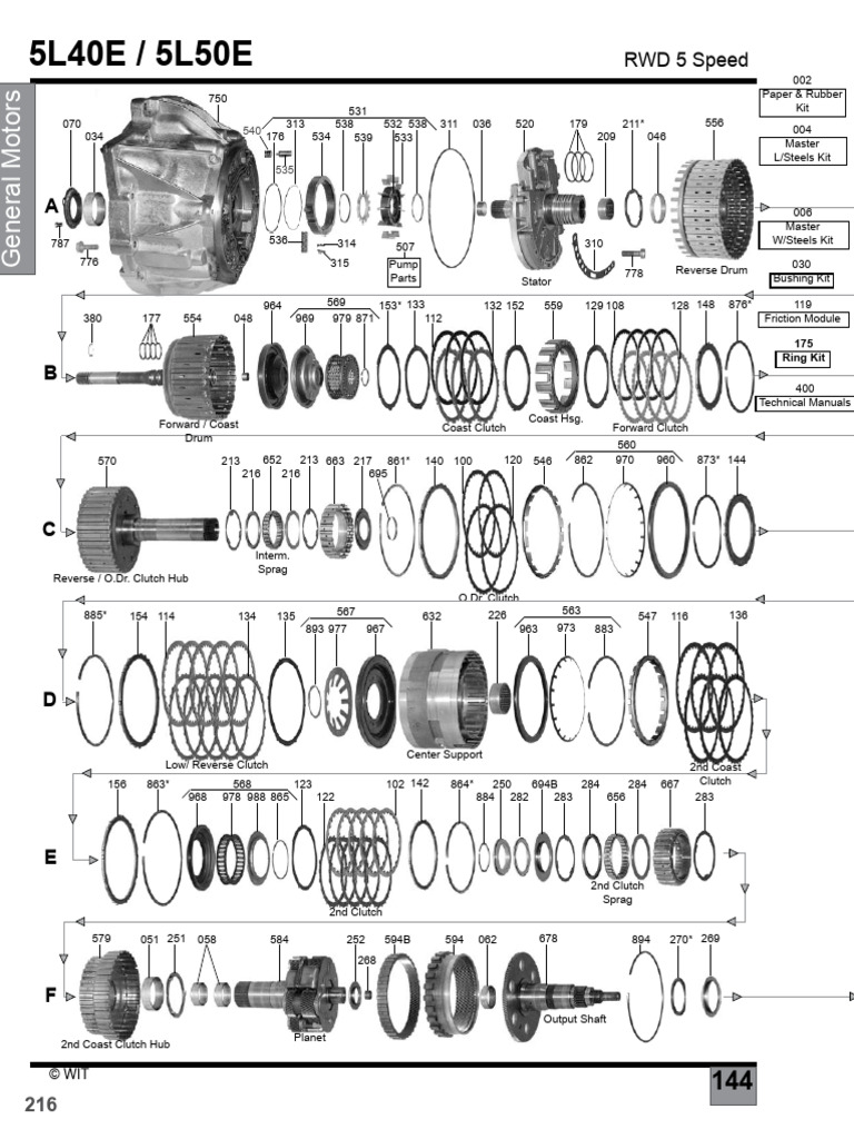 5L40E_5L50E | PDF | Clutch | Automatic Transmission