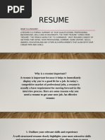 Essential Resume Components Explained | PDF | Résumé | Safety