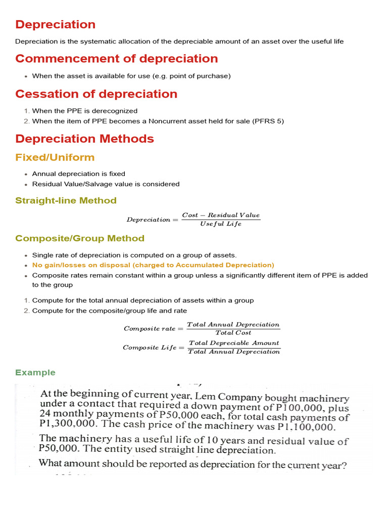 Depreciation | PDF | Depreciation | Balance Sheet