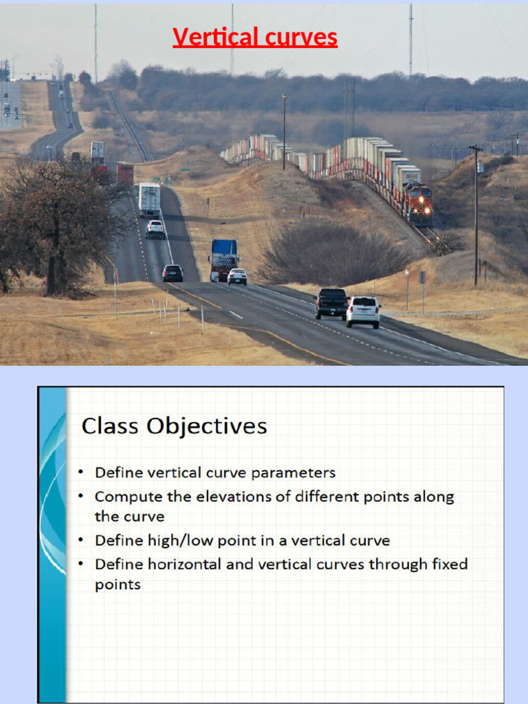 Vertical Curve Calculations Guide | PDF | Geometry