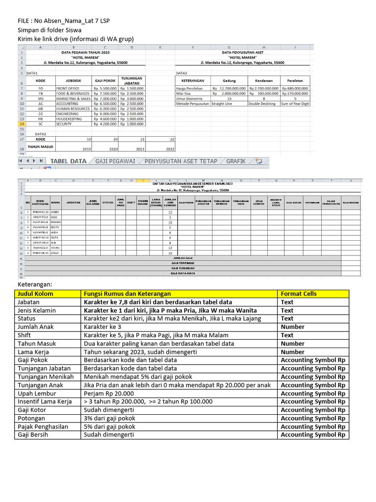 Pengolahan Data Karyawan Excel | PDF