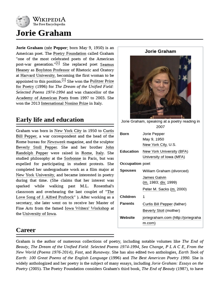 Jorie_Graham | PDF | Poetry | American Literature