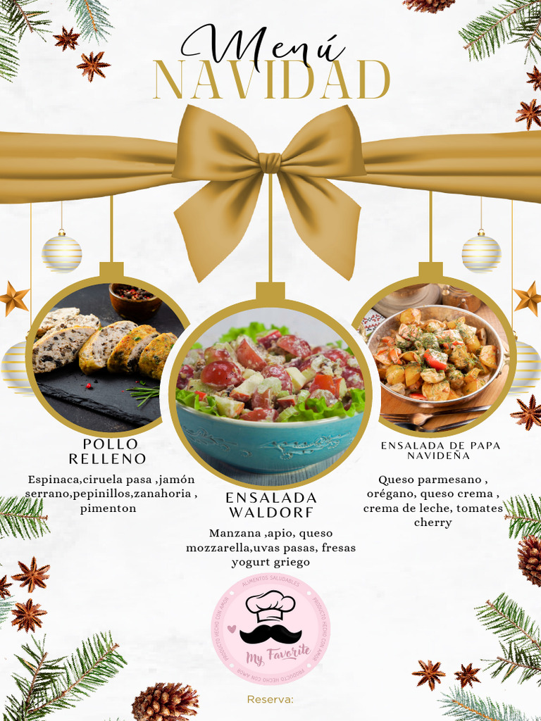 Menú Navideño Elegante Blanco y Dorado_20241215_103430_0000 | PDF