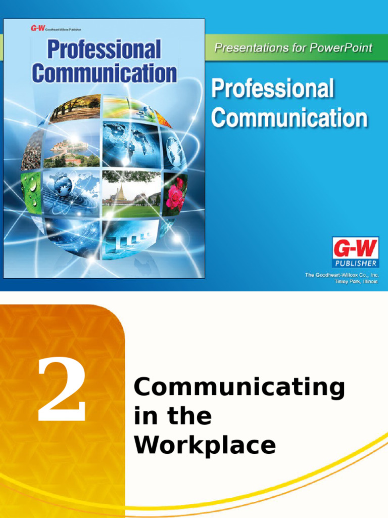 Chapter 2 Communicating in The Workplace | PDF | Occupational Safety ...