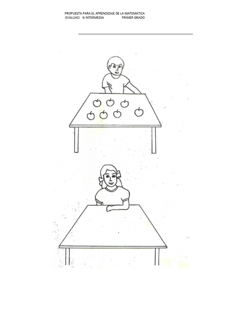 Evaluación Intermedia Matemáticas 1° Grado | PDF