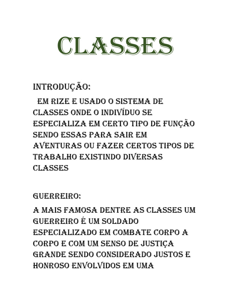 Classes2 0 | PDF
