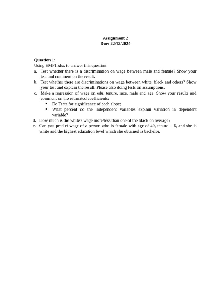 Assignments 2 - 2024 For SB | PDF