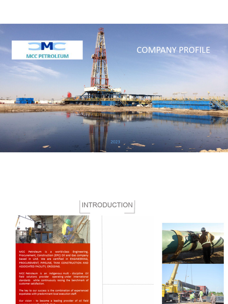 MCC_Petroleum_Profile_2023 | PDF | Pipe (Fluid Conveyance)