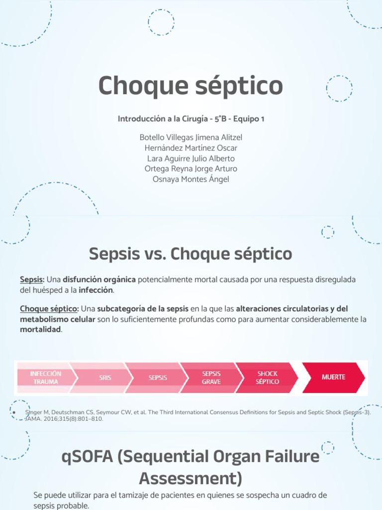 Choque séptico | PDF | Septicemia | Choque (circulatorio)