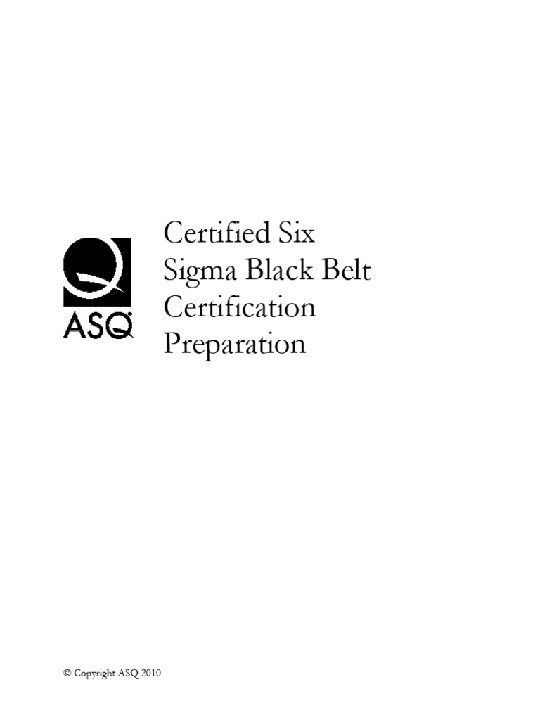 Asq CSSBB | PDF | Six Sigma | Statistics