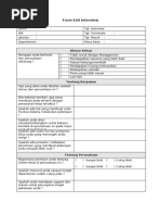 Contoh Form Interview | PDF