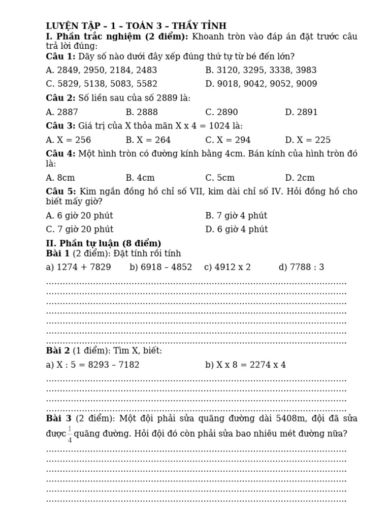 De Thi Giua Hoc Ki 2 Mon Toan Lop 3 Nam Hoc 2020 2021 De So 4 Pdf