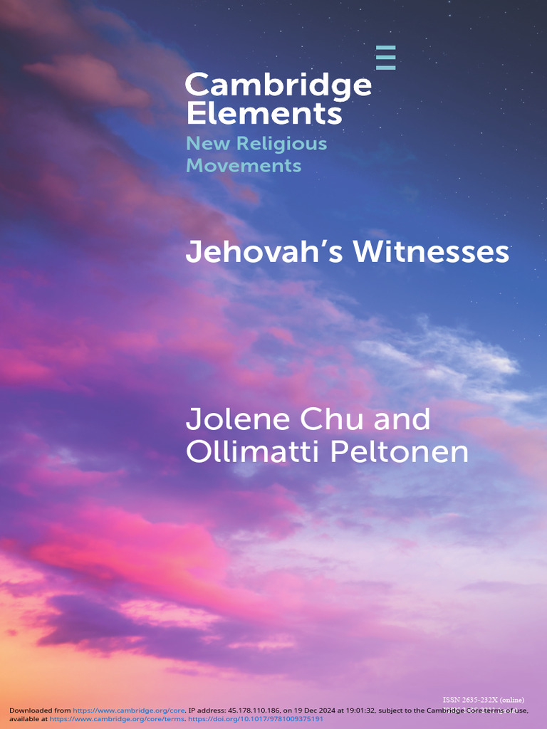 Jehovahs Witnesses | PDF | Bible Student Movement | Faith