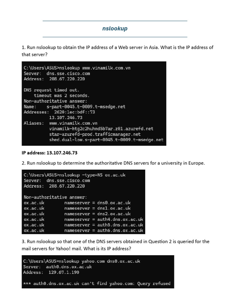 Lab3bb Wireshark | PDF | Domain Name System | Port (Computer Networking)