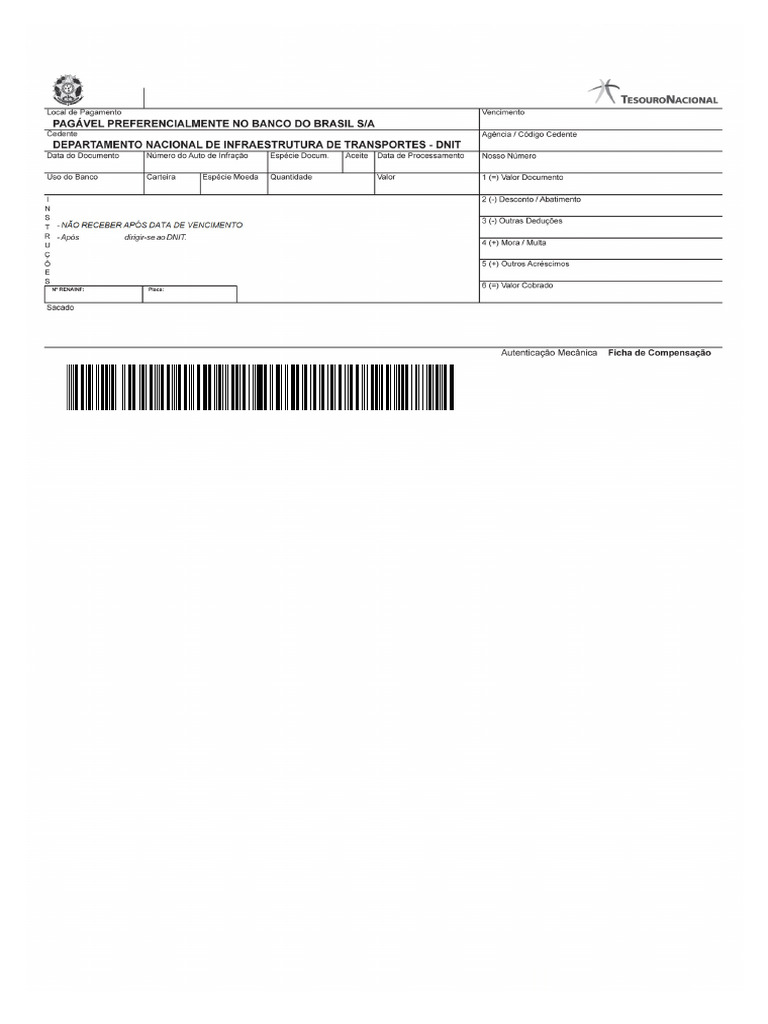 Boleto - DNIT.pdf | PDF