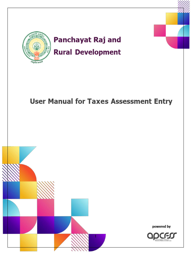 User Manual for Tax Assessment Login | PDF | Taxes | Software