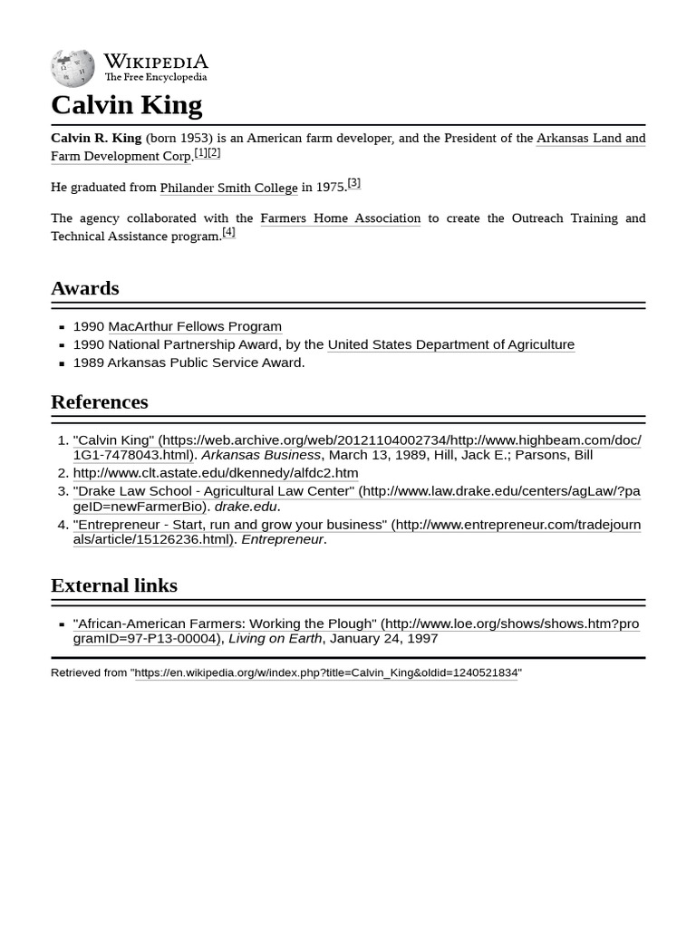Calvin_King | PDF