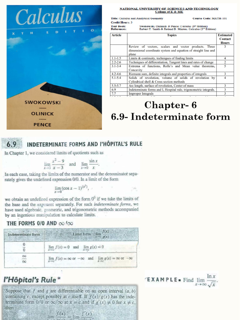 Chap6 Indeterminate Form | PDF
