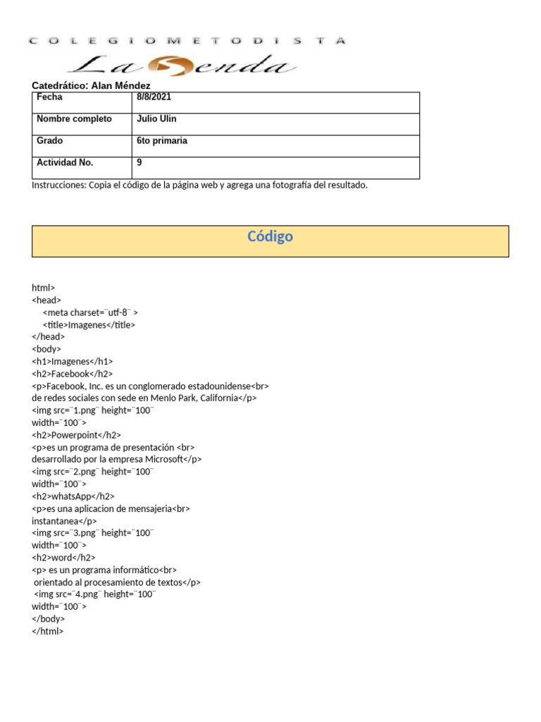 Formato Envio HTML 9 | PDF