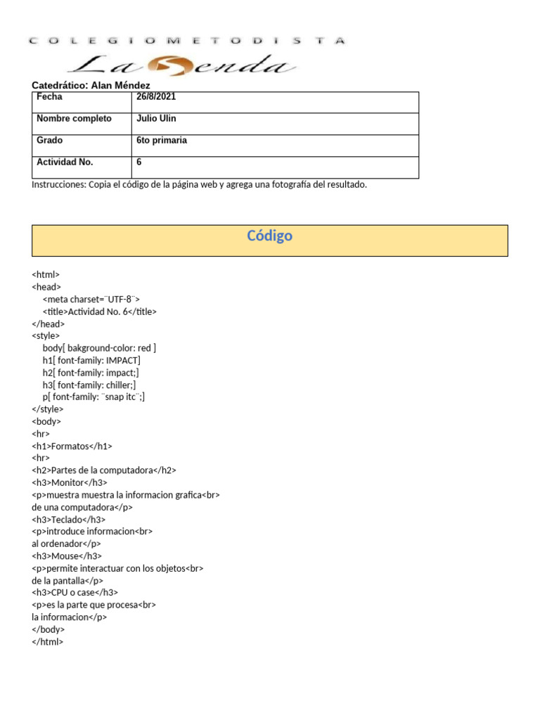 FORMATO ENVIO HTML 6 | PDF