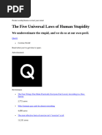 Basic Laws of Human Stupidity | PDF