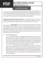 Mind Map of The Lesson A Letter To God | PDF