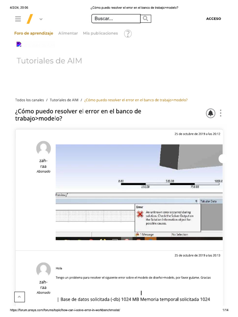 Como Puedo Resolver El Error | PDF