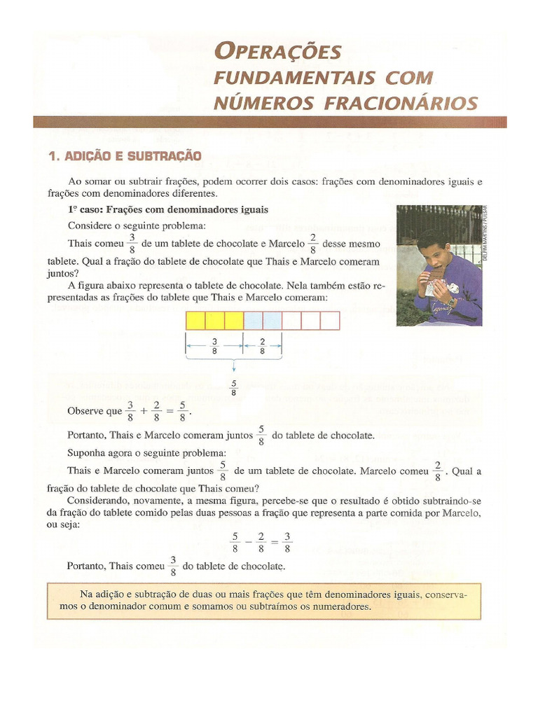 3 - Operações Básicas Com Frações | PDF