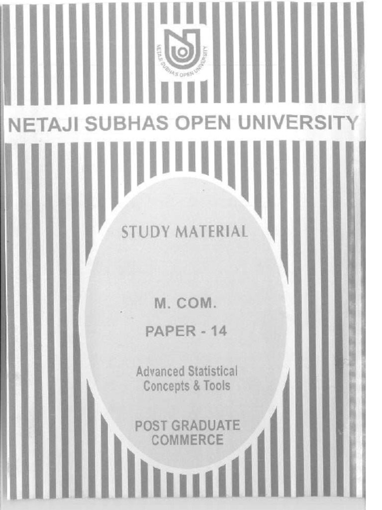 Statistics MCOM 14 | PDF