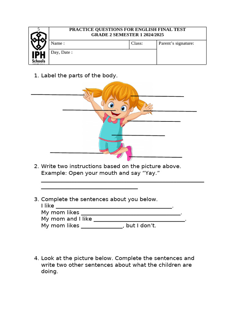 Practice Questions Grade 2 | PDF | Planets | Moon
