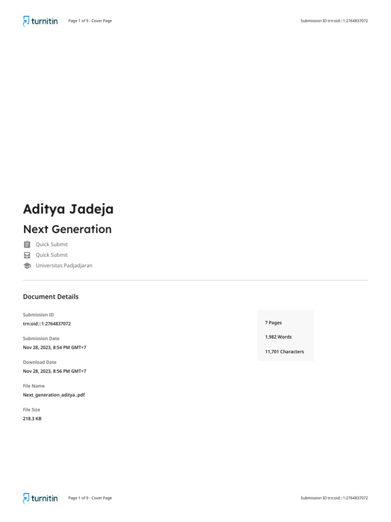 Aditya Jadeja Next Generation Ai Report | PDF | Clinical Trial | Pfizer