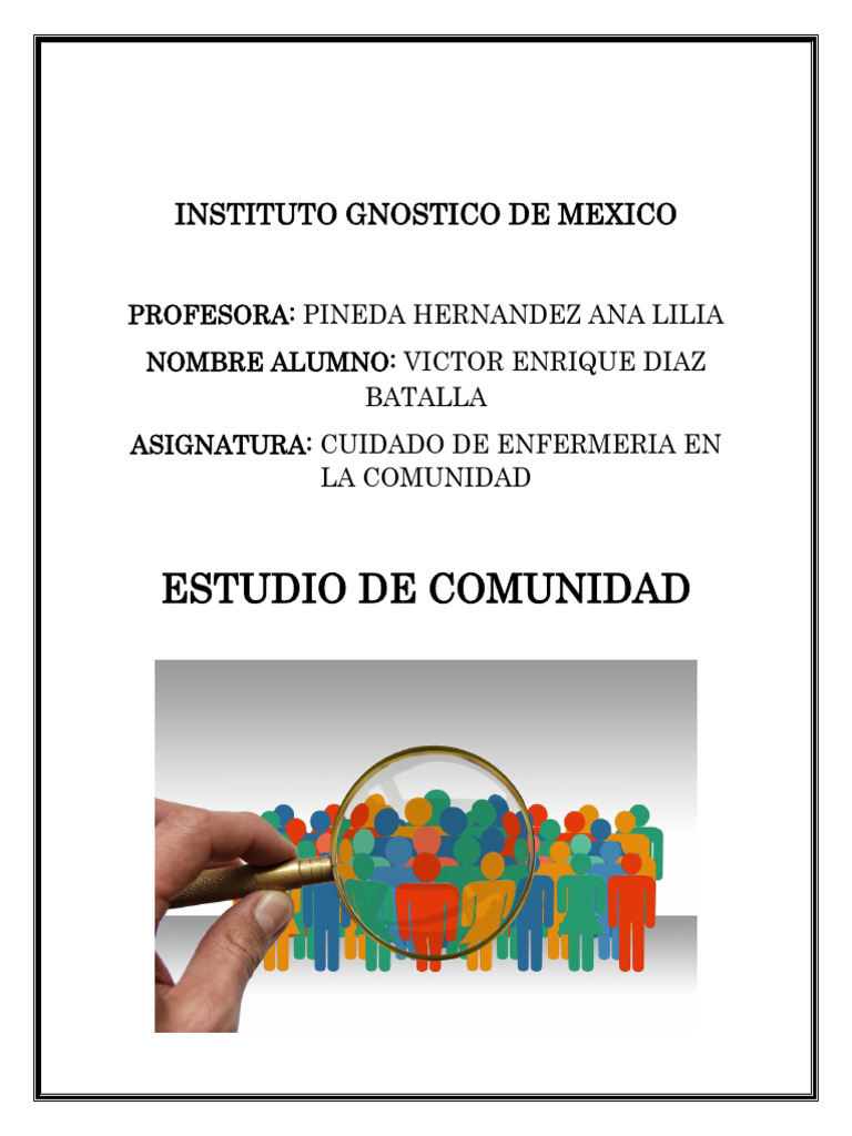 Estudio de Comunidad | PDF