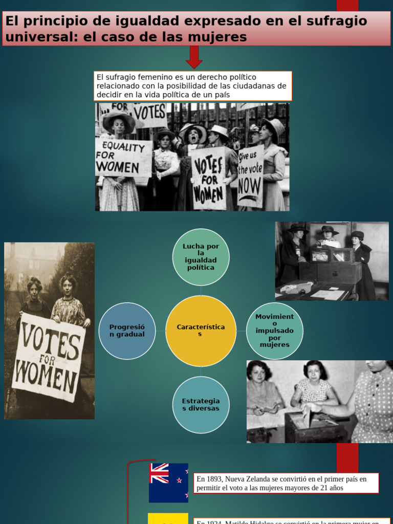 El principio de igualdad expresado en el sufragio universal el caso de las mujeres | PDF ...