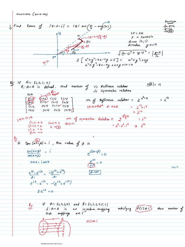 l3. 12nm Alpha Mathematics Problem Solving 22.11.2024 | PDF