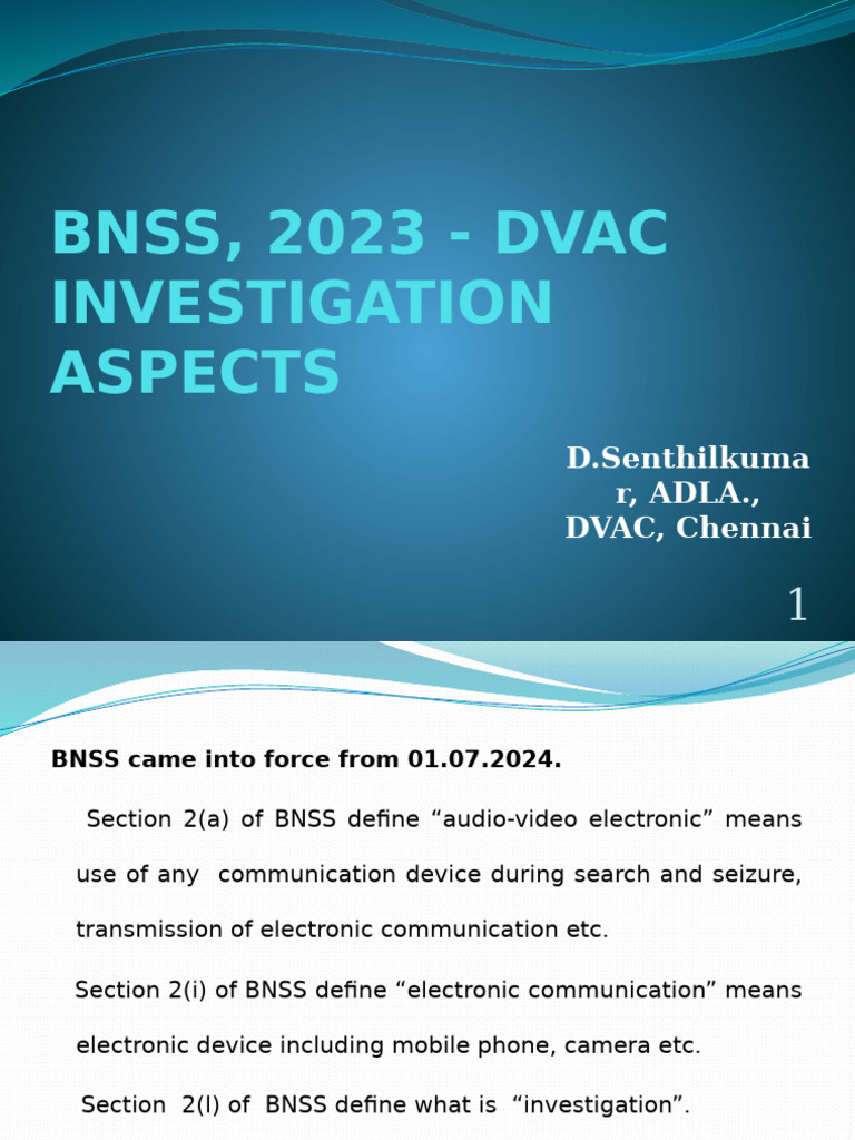 BNSS | PDF | Search Warrant | Crime & Violence
