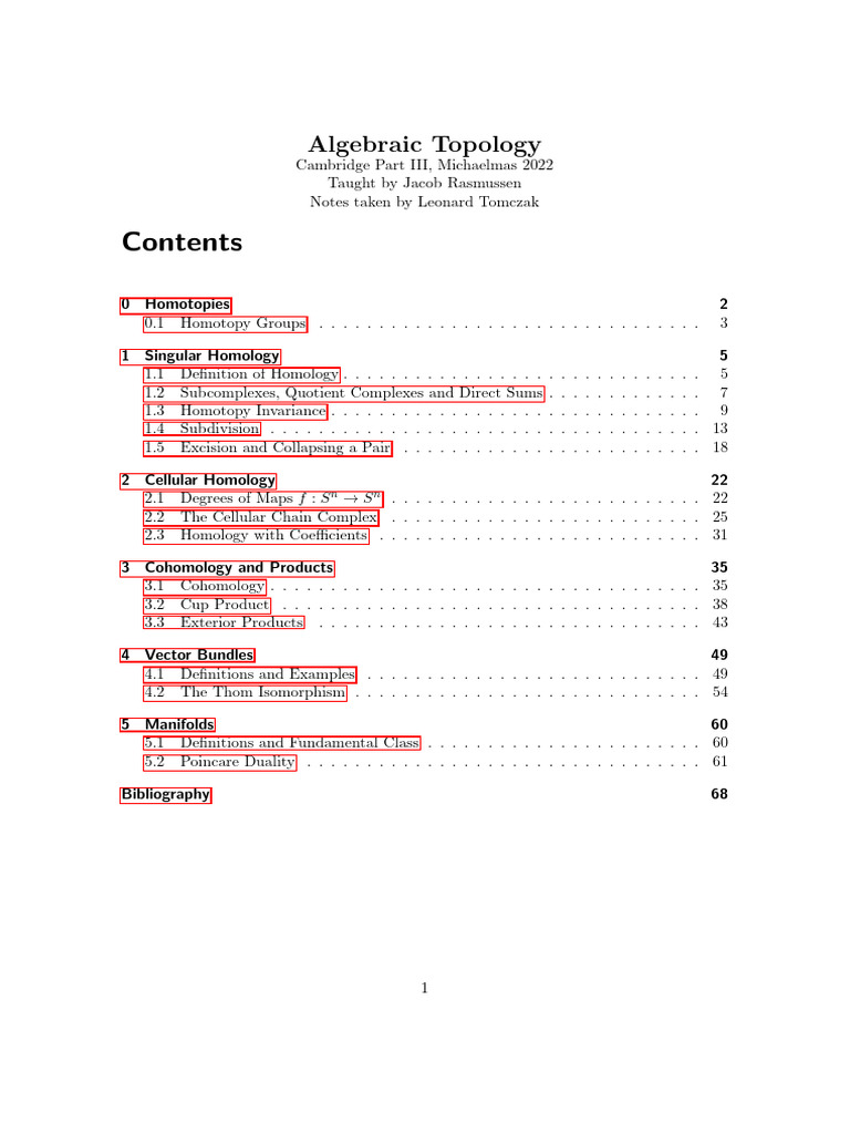 Algebraic Topology | PDF | Mathematical Physics | Topology